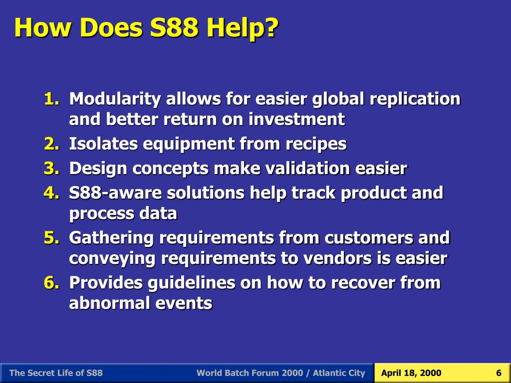 PPT - The Secret Life of S88 (S88 as Seen by Users) PowerPoint ...