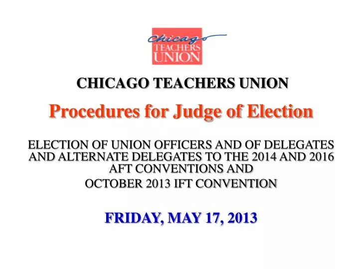 PPT - CHICAGO TEACHERS UNION PowerPoint Presentation, free download ...