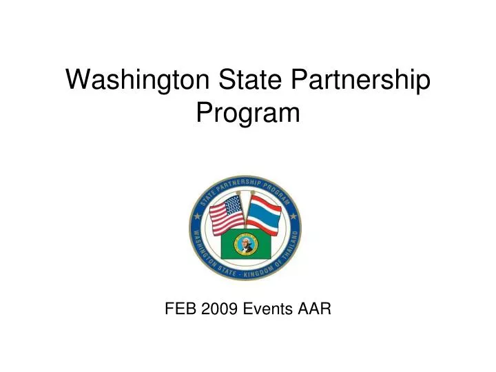 PPT - Washington State Partnership Program PowerPoint Presentation ...