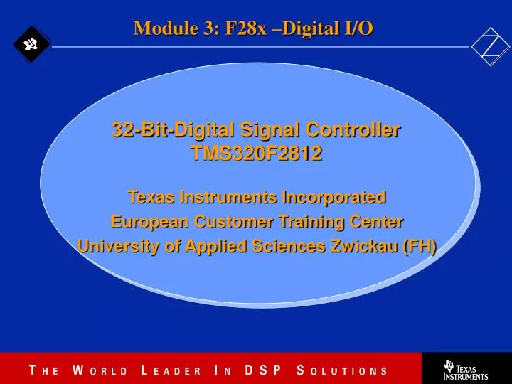 PPT - 32-Bit-Digital Signal Controller TMS320F2812 PowerPoint ...