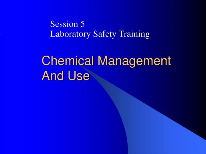 PPT - Chemical Management And Use PowerPoint Presentation, free ...