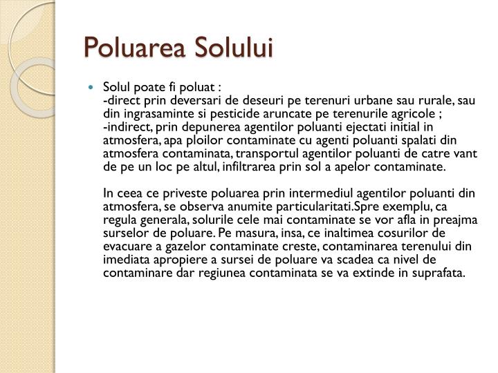 PPT - Poluarea Mediului PowerPoint Presentation - ID:3123423