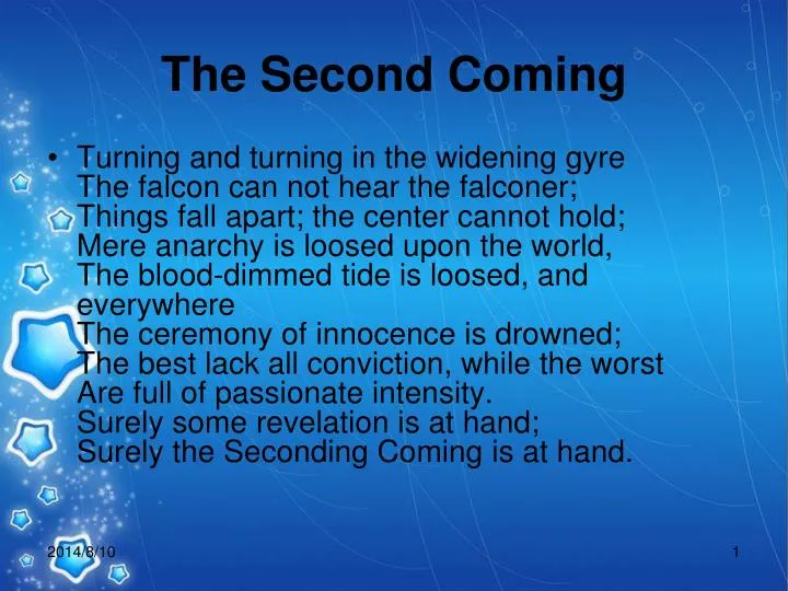 PPT - The Second Coming PowerPoint Presentation, free download - ID:3123671
