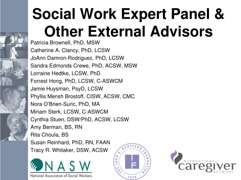 PPT - Family Caregivers of Older Adults: NASW Standards for Social Work ...