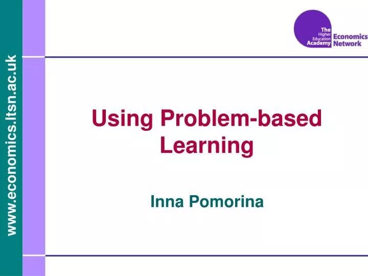 PPT - Using Problem-based Learning PowerPoint Presentation, free ...