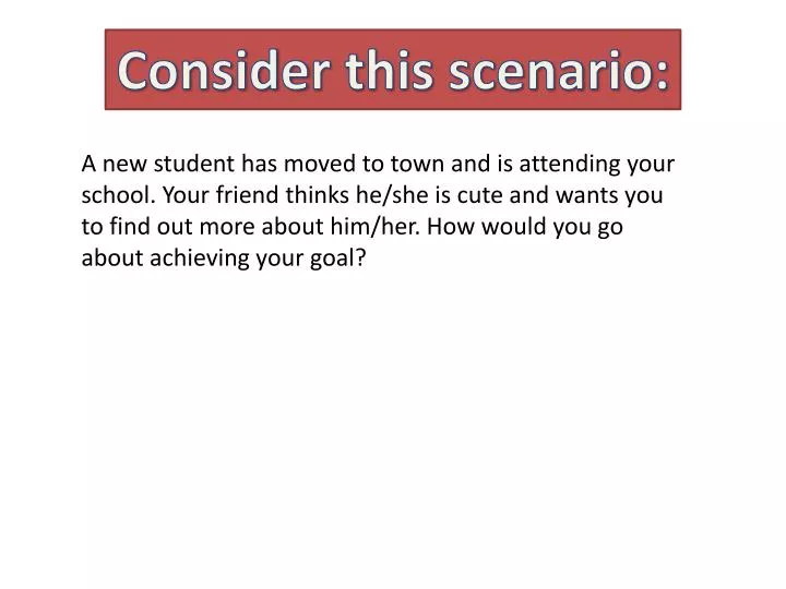 PPT - Conside r this scenario: PowerPoint Presentation, free download ...