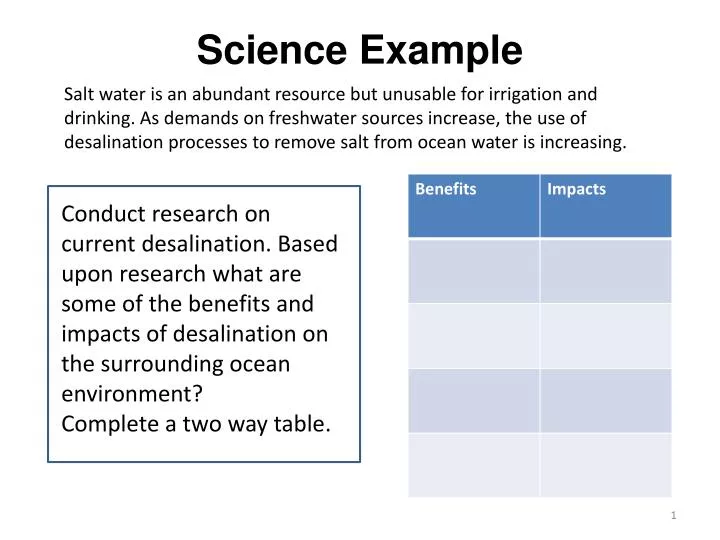 PPT - Science Example PowerPoint Presentation, free download - ID:3125112