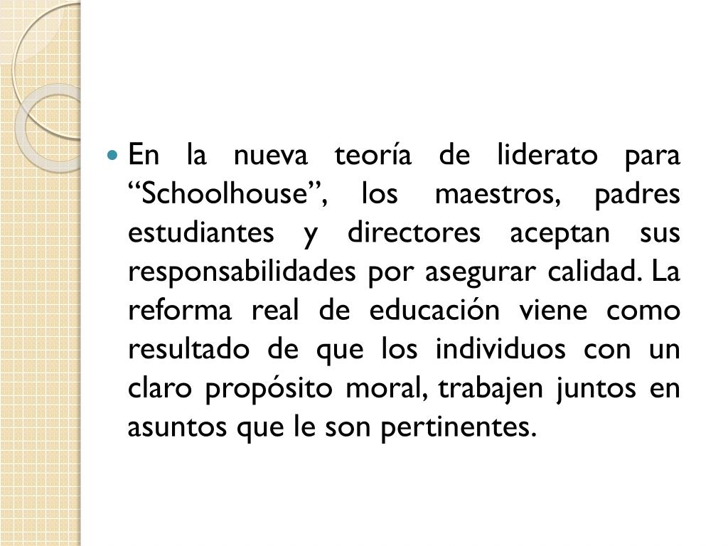 PPT - “LEADERSHIP FOR THE SCHOOLHOUSE” DE THOMAS J. SERGIOVANNI ...