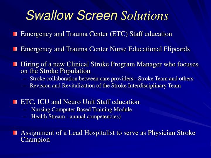 PPT - Screening Strategies to Prevent Aspiration Pneumonia in Acute ...