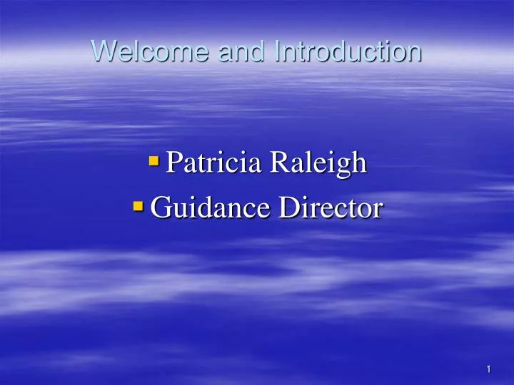 PPT - Welcome and Introduction PowerPoint Presentation, free download ...