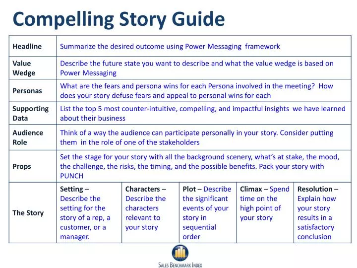 PPT - Compelling Story Guide PowerPoint Presentation, free download ...