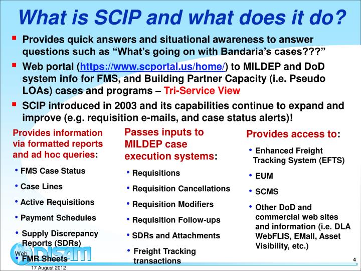 PPT - Introduction to Security Cooperation Information Portal (SCIP ...
