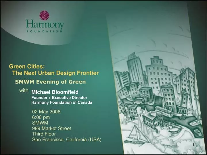 PPT - Green Cities: The Next Urban Design Frontier PowerPoint ...