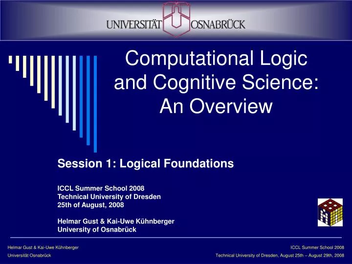 Ppt Computational Logic And Cognitive Science An Overview Powerpoint 8470