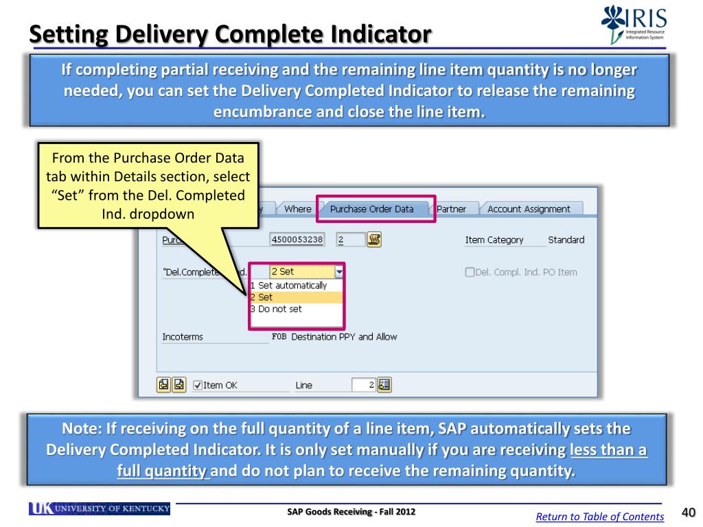 PPT - SAP Goods Receiving Goods Receiver MM_REC_320 PowerPoint ...
