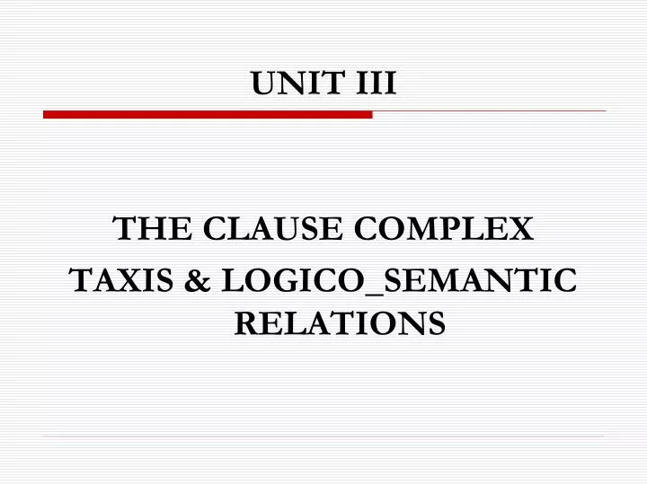 PPT - UNIT III PowerPoint Presentation, free download - ID:3127669