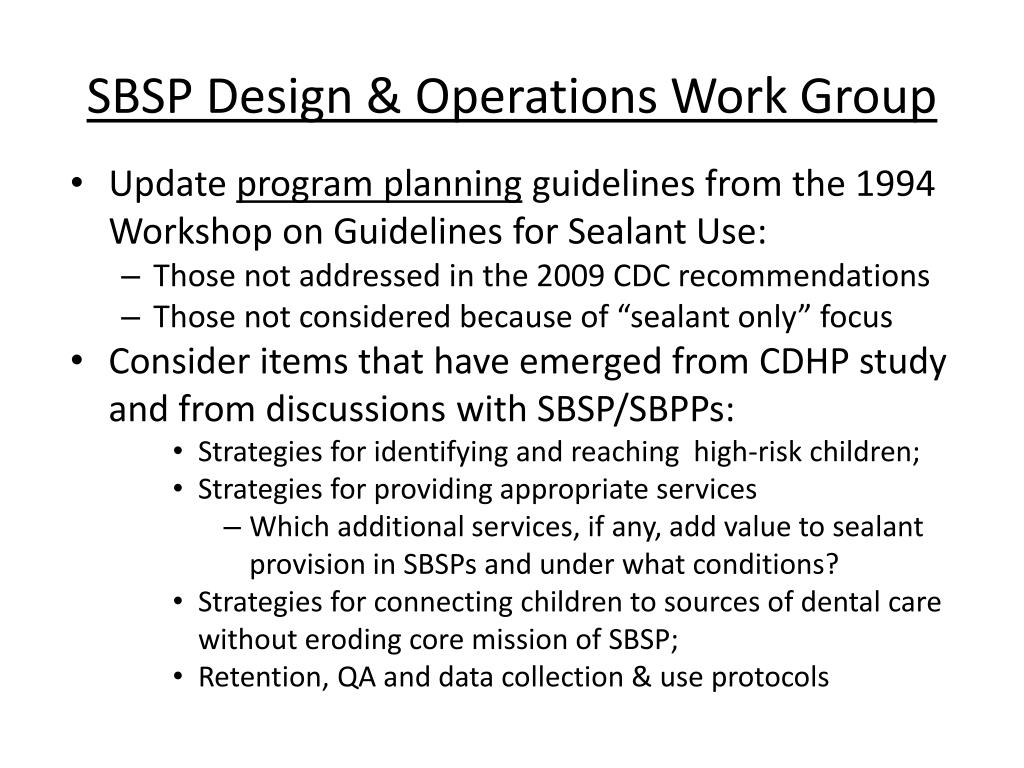 PPT - School-Based Dental Sealant Programs in the United States, 2012 ...