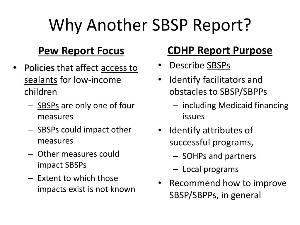PPT - School-Based Dental Sealant Programs in the United States, 2012 ...