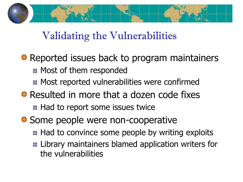 Ppt Finding Input Validation Errors In Java With Static Analysis Powerpoint Presentation Id