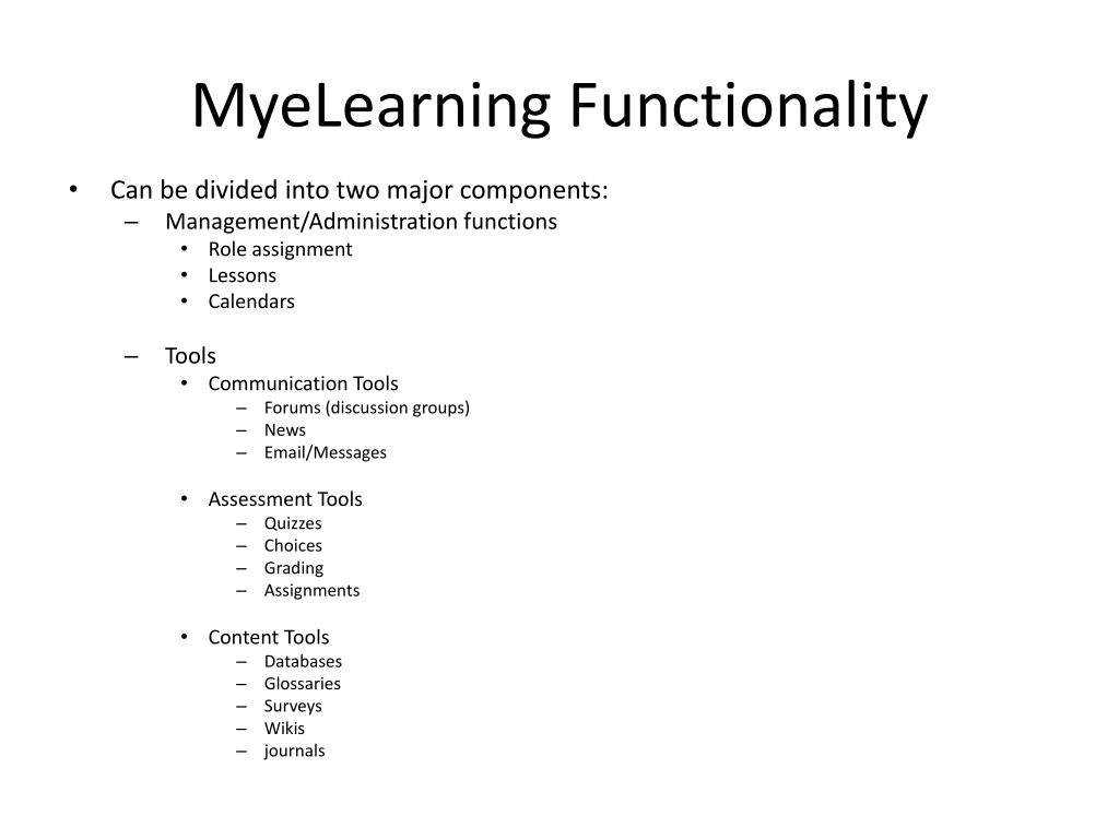 PPT - Designing for Blended Learning with MyeLearning : PowerPoint ...