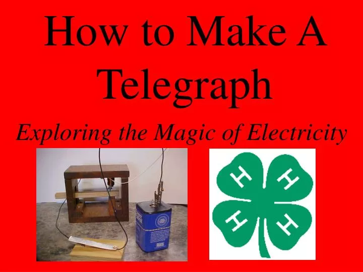 PPT - How to Make A Telegraph PowerPoint Presentation, free download ...