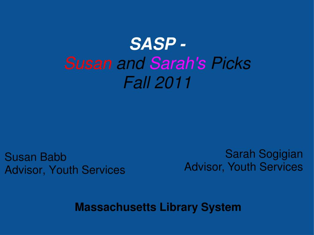 PPT - Susan Babb Advisor, Youth Services PowerPoint Presentation, free ...