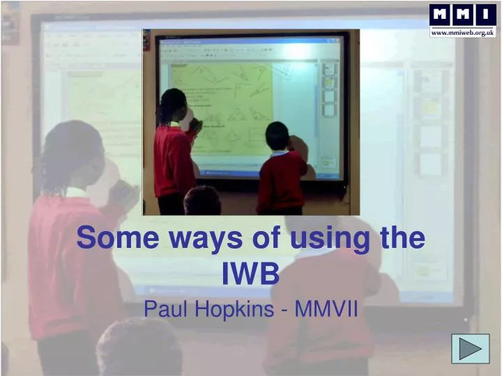 PPT - Some ways of using the IWB PowerPoint Presentation, free download ...