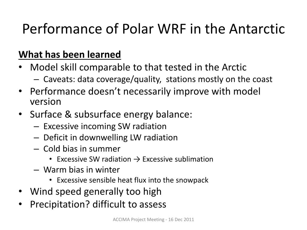 Ppt Polar Wrf Over Antarctica Powerpoint Presentation Free Download
