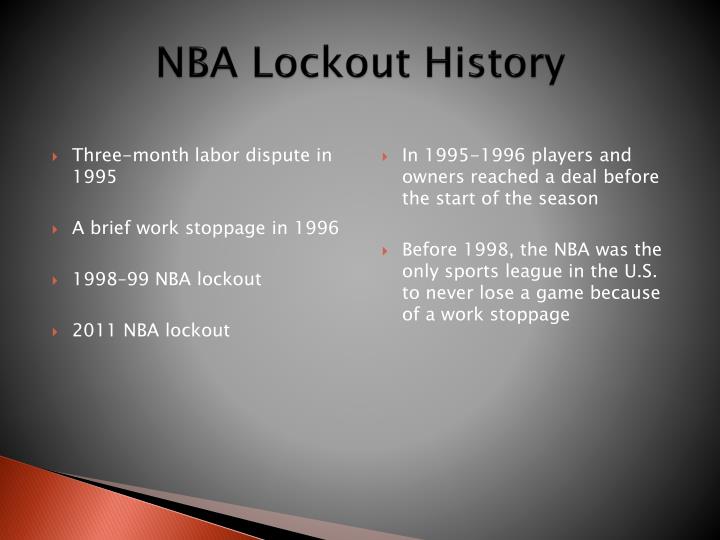 PPT - NBA Lockout PowerPoint Presentation - ID:3130442