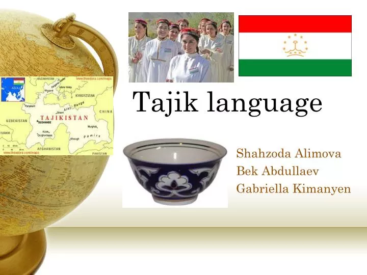 PPT - Tajik language PowerPoint Presentation, free download - ID:3130503