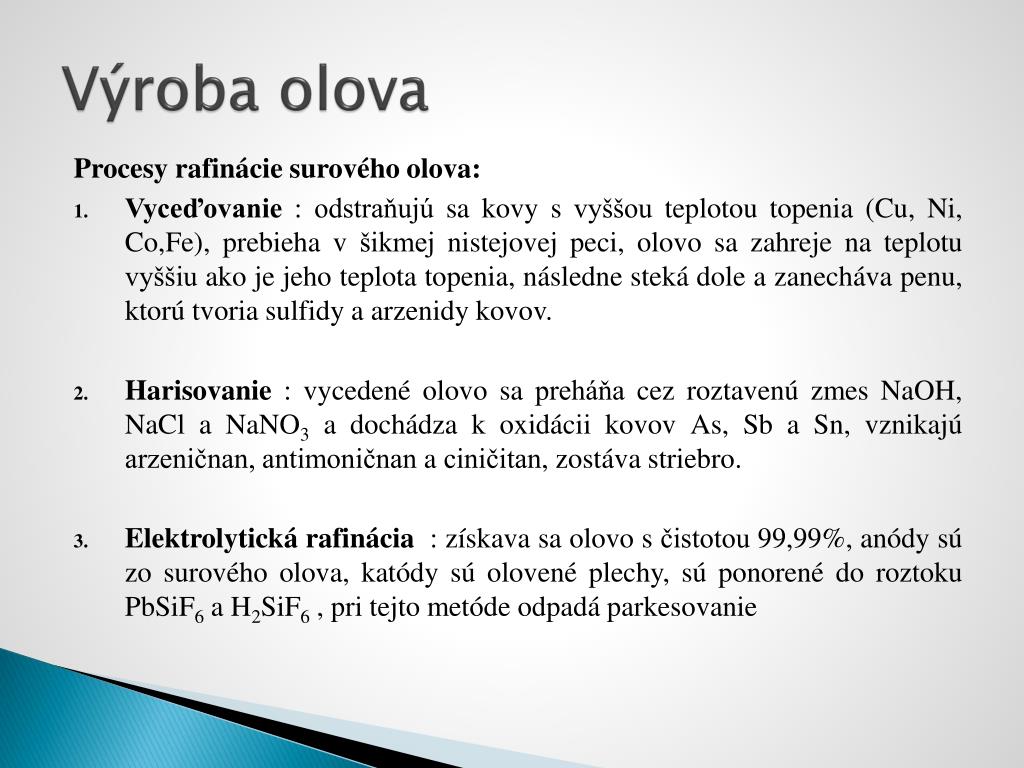 PPT - Výroba zlata, ortuti a olova PowerPoint Presentation, free ...