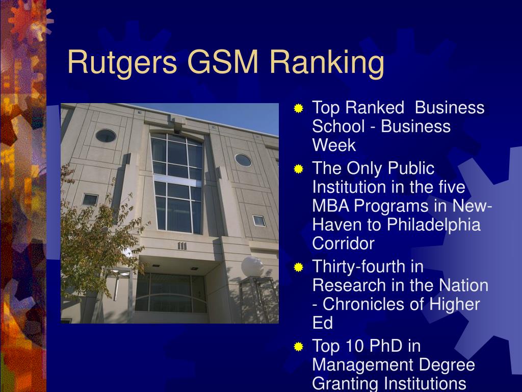 PPT - Rutgers Business School Newark and New Brunswick Graduate ...