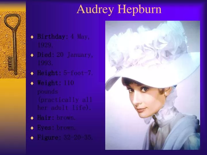Ppt Audrey Hepburn Powerpoint Presentation Free Download Id 3130919
