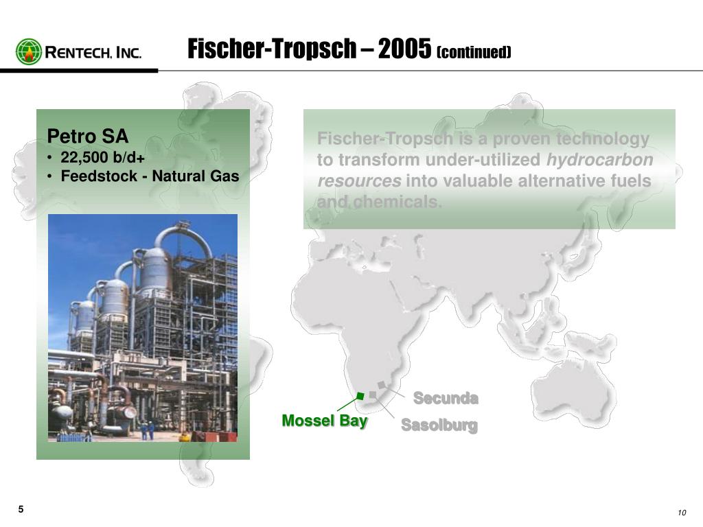PPT - Fischer-Tropsch Technology: Addressing the Peak Oil Issue Today ...