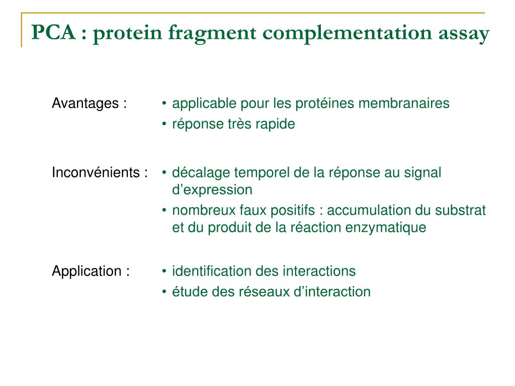 PPT - Techniques d’étude des interactions protéine-protéines à grande ...