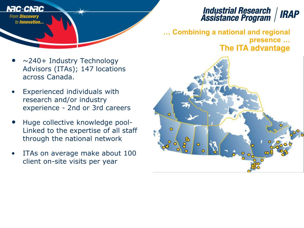 PPT - National Research Council Industrial Research Assistance Program (NRC-IRAP) PowerPoint ...