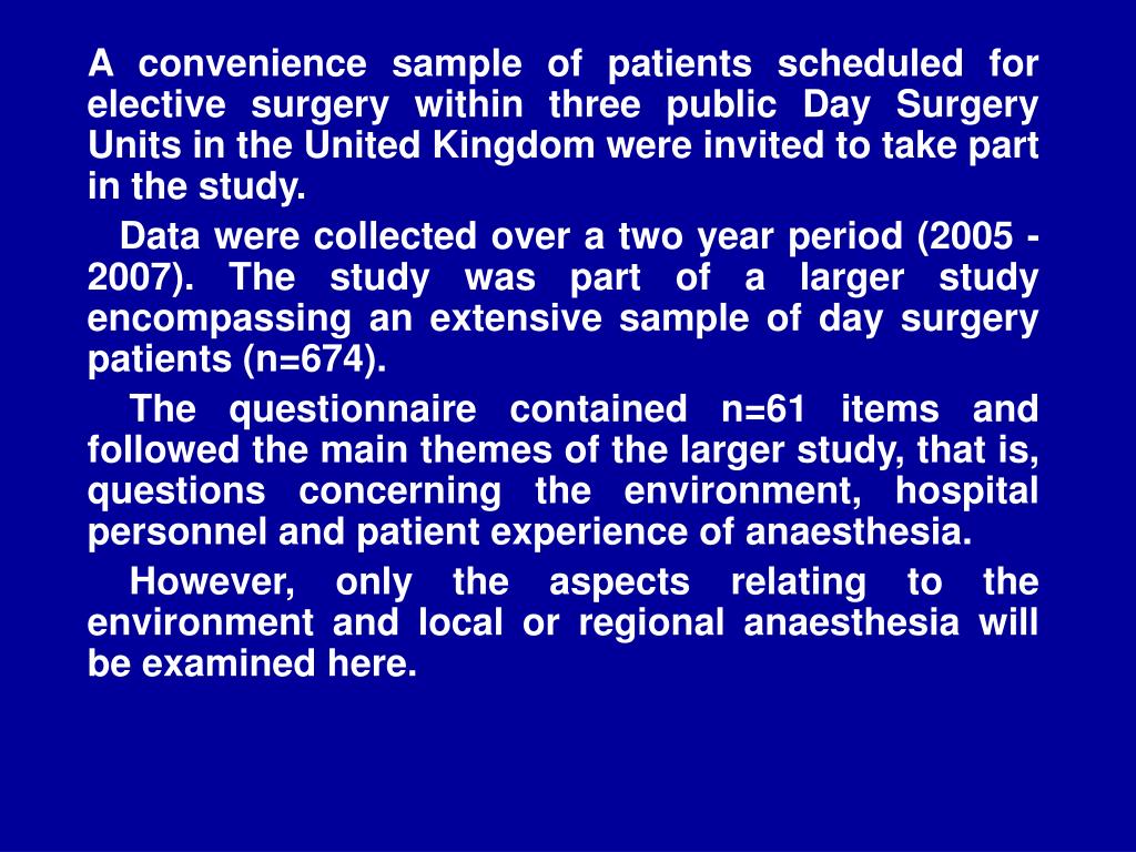 PPT - Conscious Surgery: Environmental Influence on Patient Anxiety ...