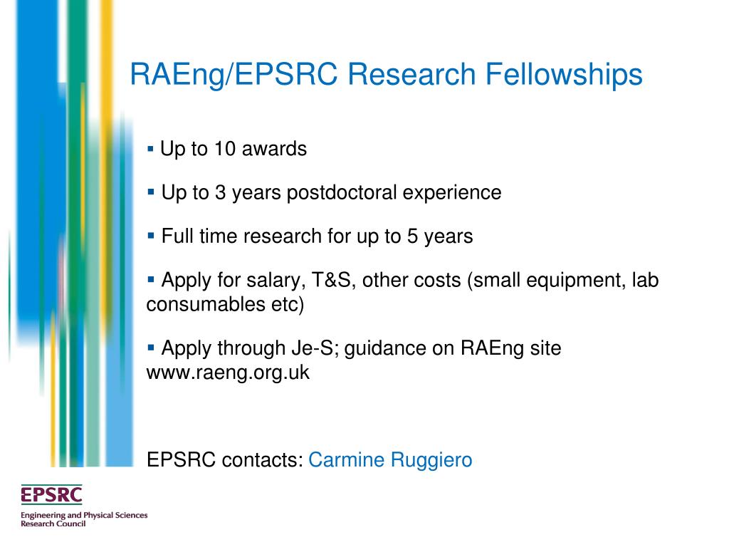 PPT - EPSRC Fellowships Dr. Anne-Louise Holloway Research Capability ...
