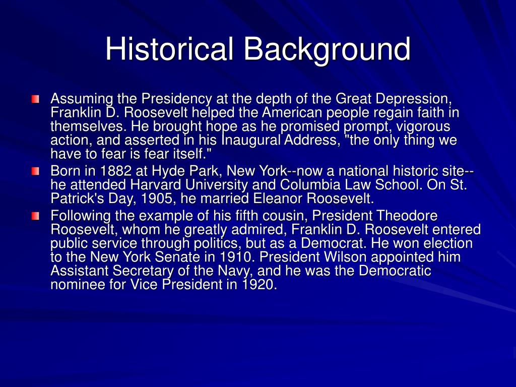 PPT - Franklin Delano Roosevelt: The Four Freedoms Delivered 6 January ...