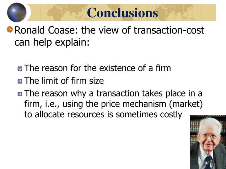 PPT - The Nature of the Firm Coase, Ronald H.(1937) Economica , 4 ...
