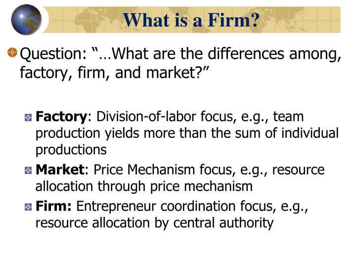 PPT - The Nature of the Firm Coase, Ronald H.(1937) Economica , 4 ...