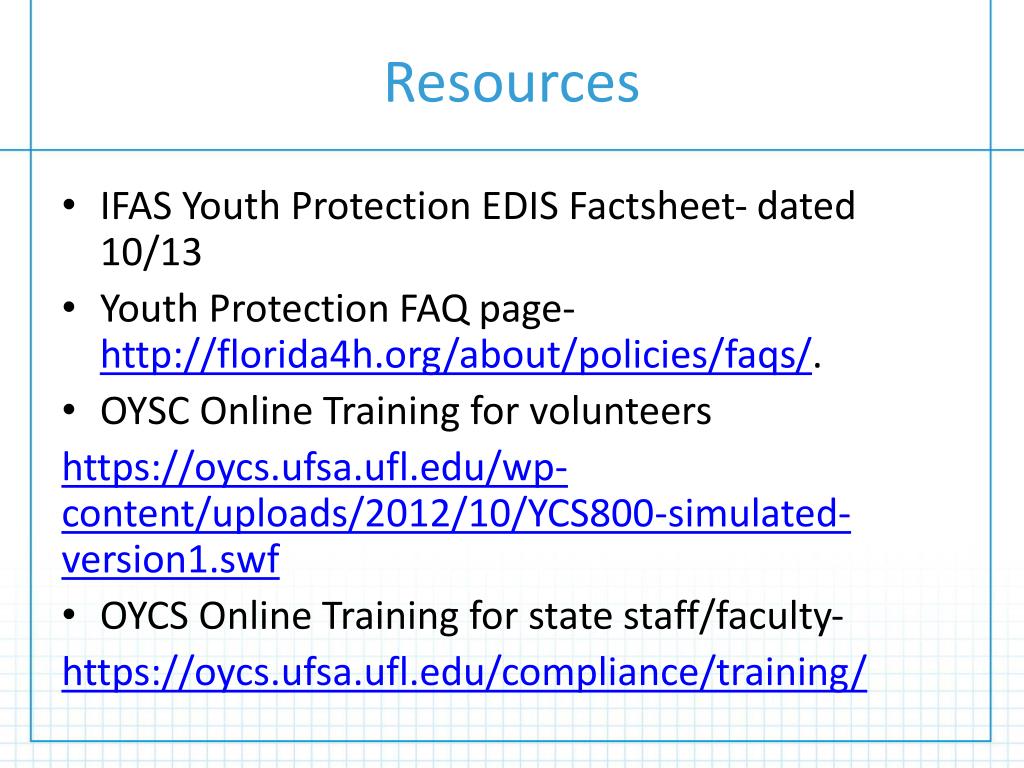 PPT - UF IFAS Youth Protection Policy PowerPoint Presentation, free ...