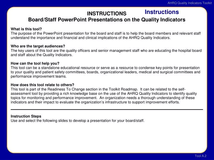 PPT - Instructions PowerPoint Presentation, free download - ID:3134518