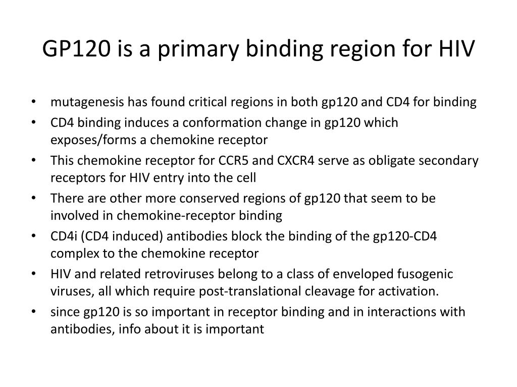 PPT - Understanding the Structure of HIV gp120: Insights into CD4 ...