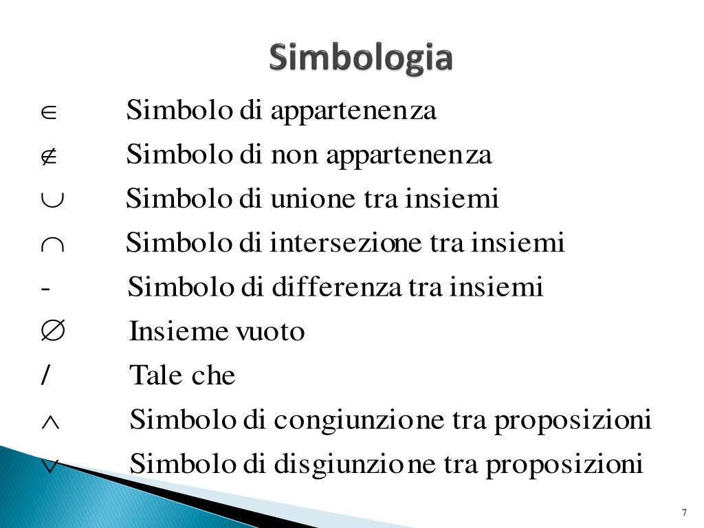 PPT - Il linguaggio della Matematica: Insiemi e operazioni PowerPoint ...