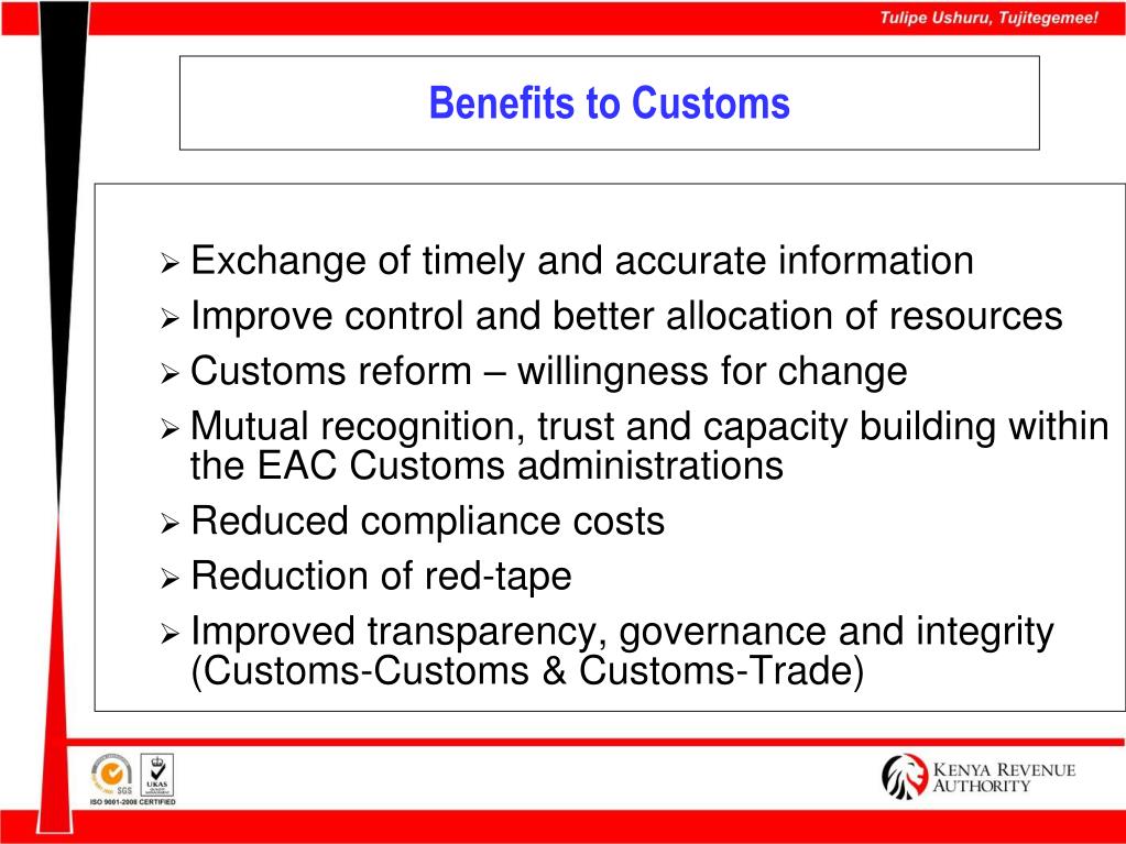 PPT - KENYA REVENUE AUTHORITY CUSTOMS SERVICES DEPARTMENT AUTHORIZED ...