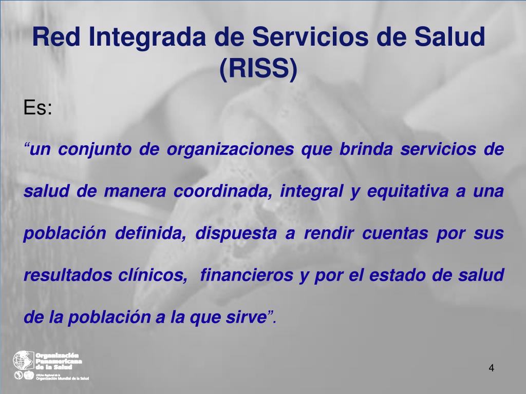 Ppt Redes Integradas De Servicios De Salud Y AtenciÓn En Salud Mental