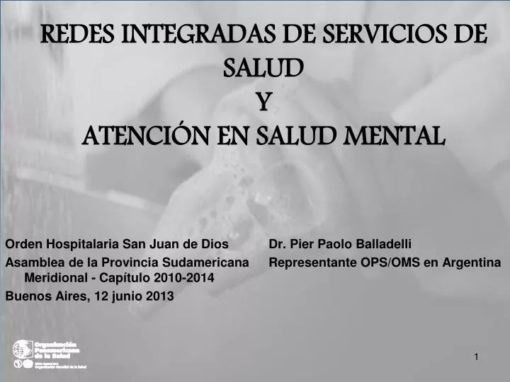 Ppt Redes Integradas De Servicios De Salud Y AtenciÓn En Salud Mental