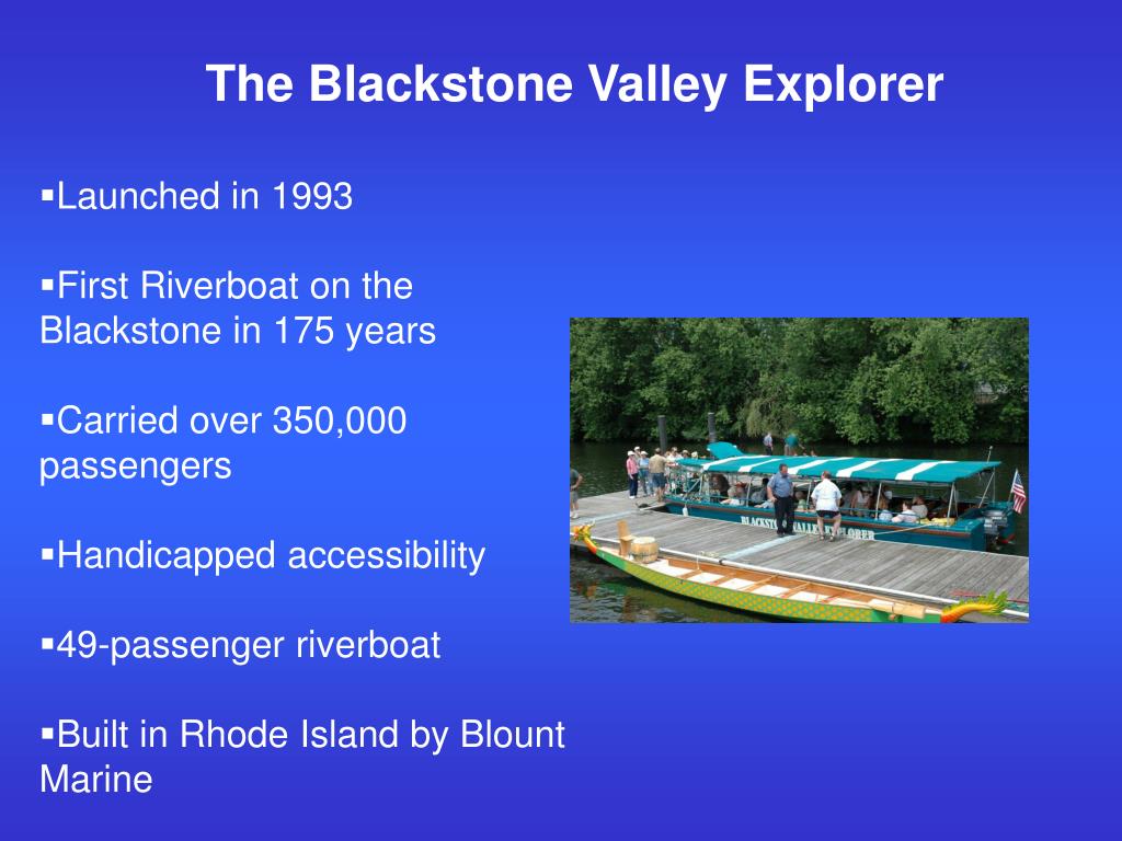 PPT - Blackstone Valley Tourism Council Educational River Programs ...