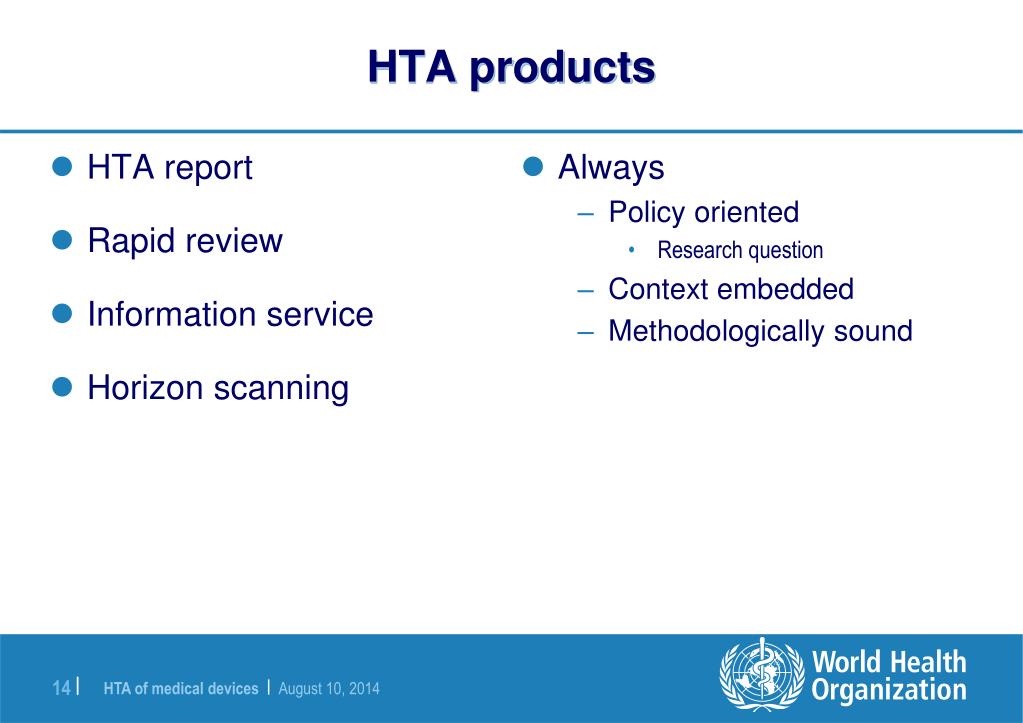 PPT - Health technology assessment of medical devices PowerPoint ...